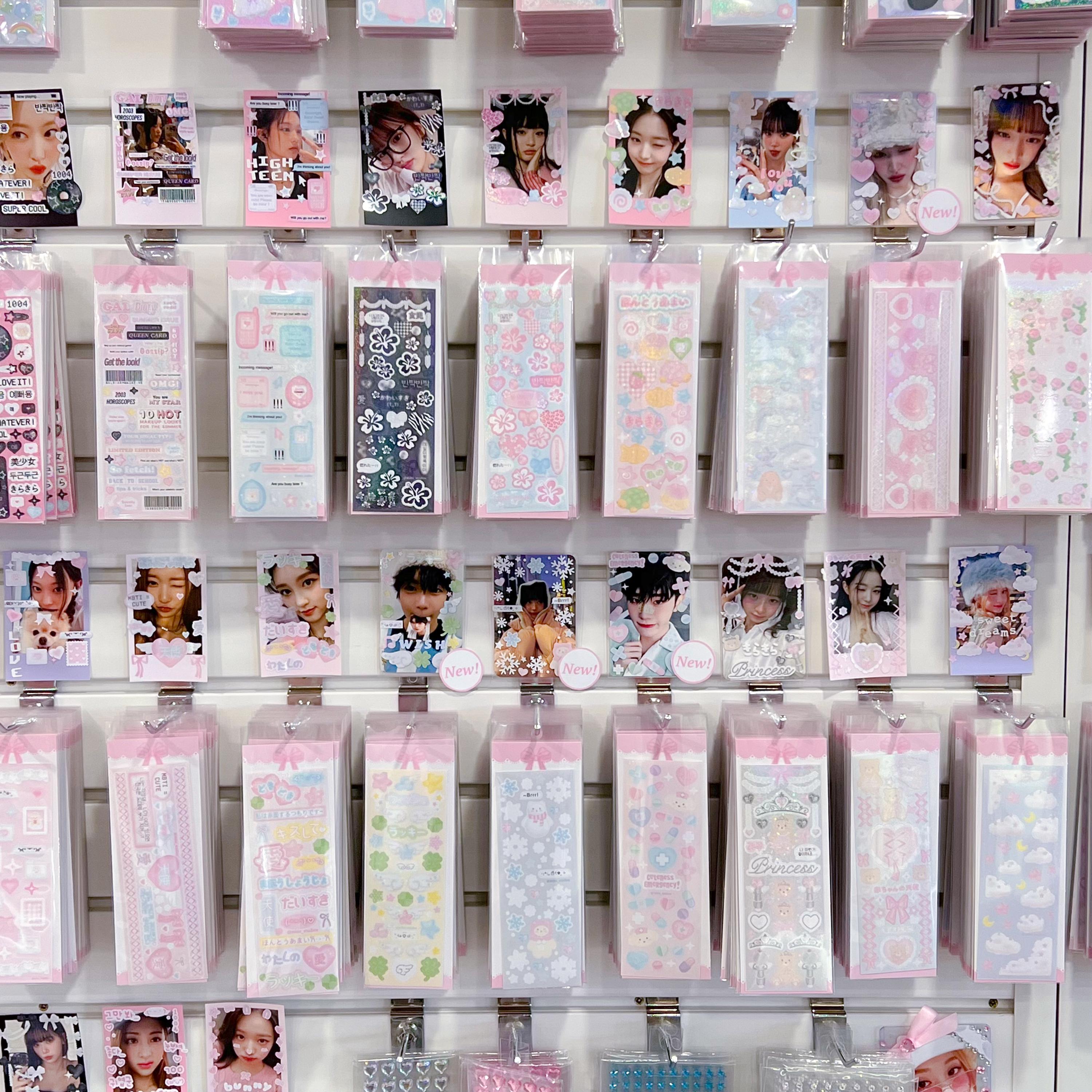 Kpop Deco Sticker, Sweetheart Sticker, Korean Stationery, Toploader ...