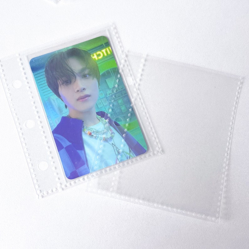 Mini Zippered Glitter Kpop Photocard Binder Refill Pages - Etsy