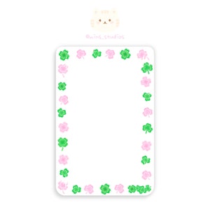 Kpop Photocard Frame Card, Lucky Clover Deco Frame, Kpop Photocard ...