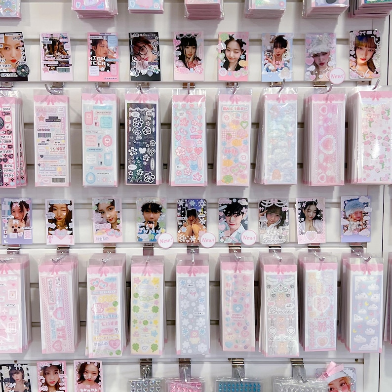 Kpop Deco Sticker, Wishcore Sticker, Korean Stationery, Toploader ...
