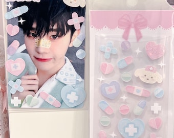 Kpop Deco Sticker, Composition Sticker, Korean Stationery, Polco ...