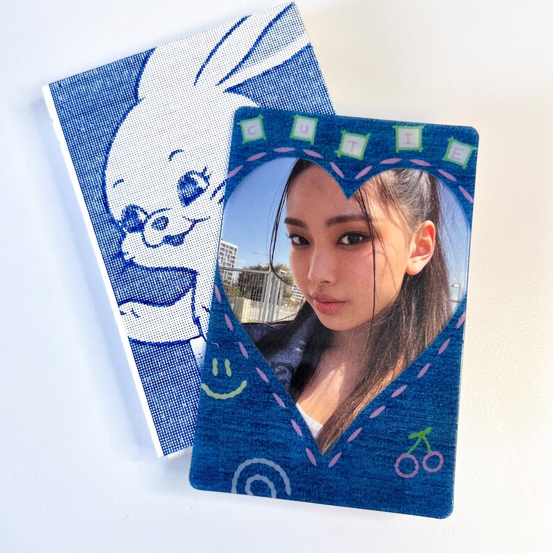 Kpop Photocard Frame Card, Denim Deco Frame, Kpop Photocard Accessories ...