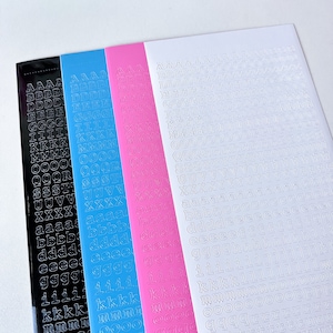 Alphabet Sticker, "typo" Korean Kpop Deco Sticker, Letter Sticker Sheet ...