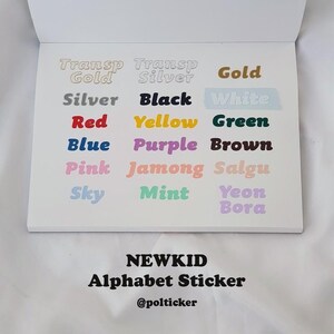 Alphabet Sticker, "pixel" Korean Kpop Deco Sticker, Letter Sticker ...