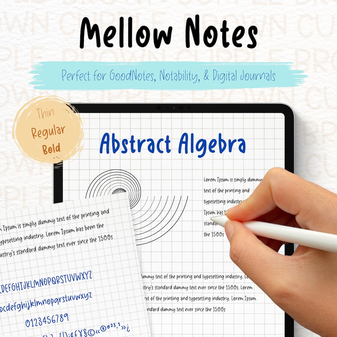 Goodnotes Fonts | Handwritten Font | Handwritten Cursive Font ...