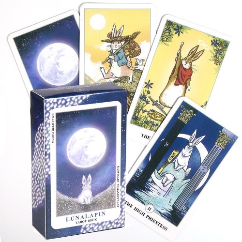 The Rabbit Tarot Deluxe Version Animal Art Card Deck - Etsy