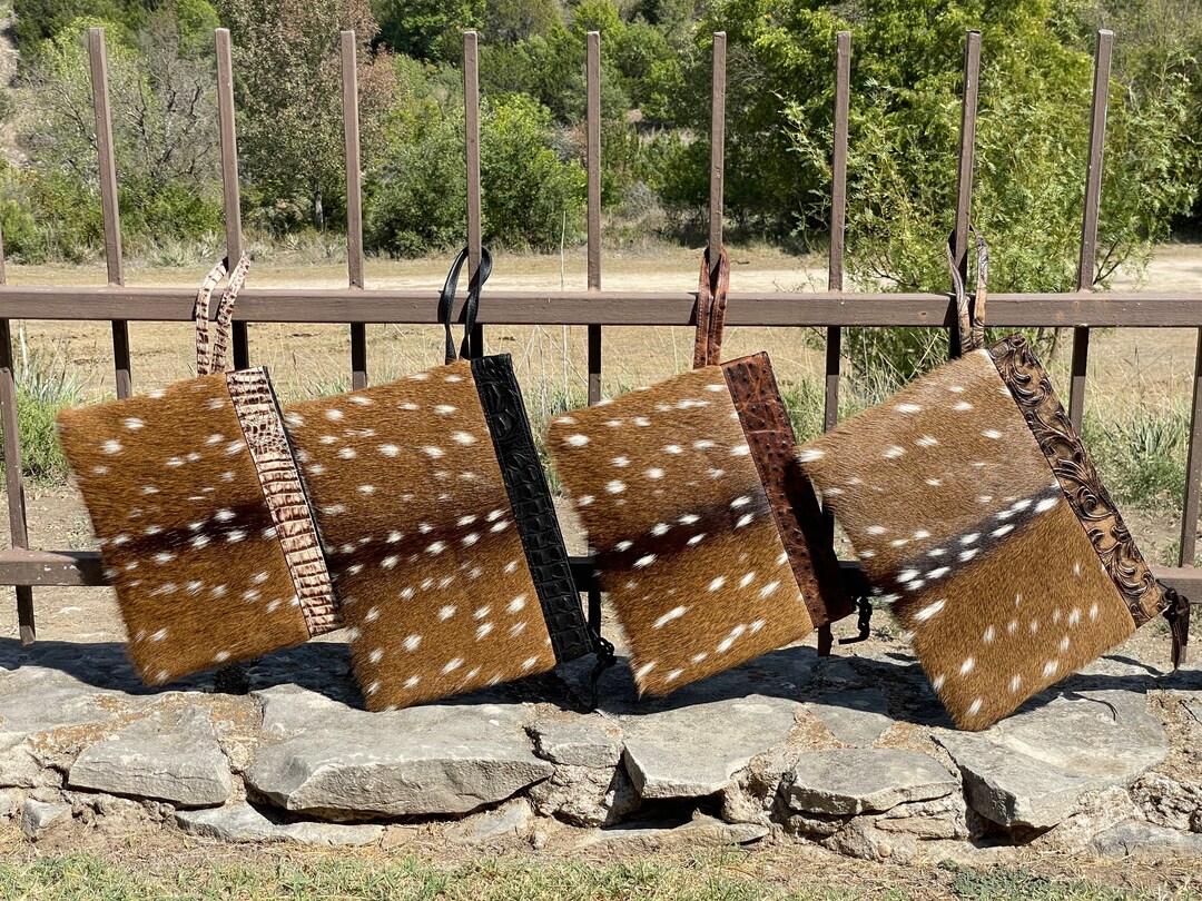 Axis Deer Hide Bank Bag Purse - Etsy