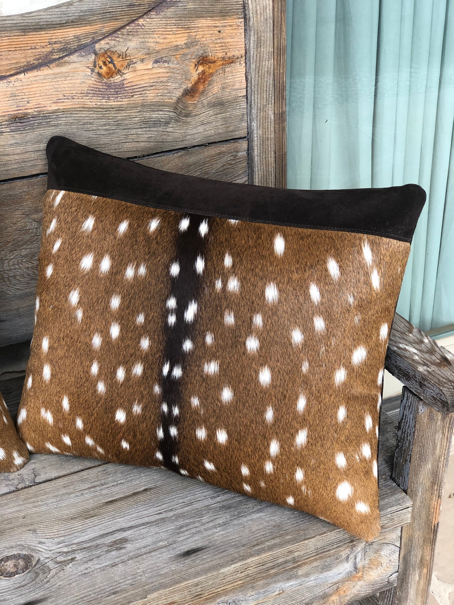 Axis Hide Set of 2 LARGE Pillows With Crocodile Embossed - Etsy