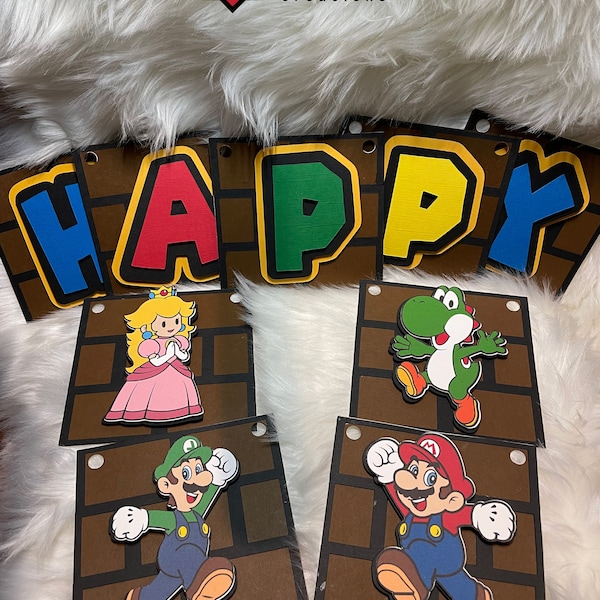 Mario Kart Banner - Etsy