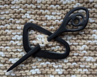 Black Shawl Pin | Etsy