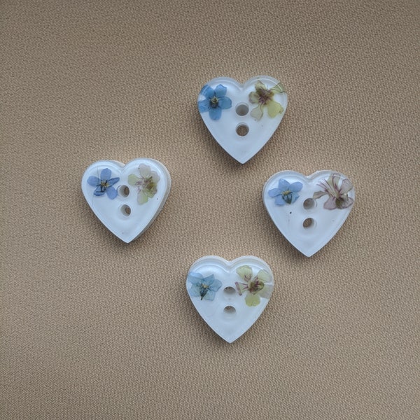 Heart Shape Buttons - Etsy