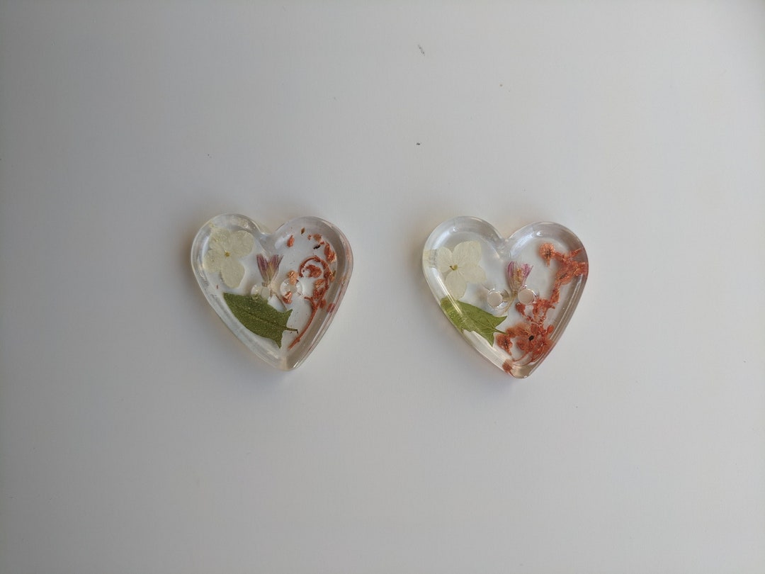 Floral Handmade Buttons in Pieces not Sets/ Epoxy Resin - Etsy