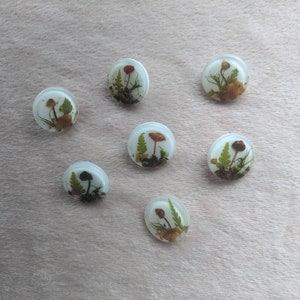 Forest Handmade Buttons 18mm in Pieces (not Sets)/ Buttons With REAL ...