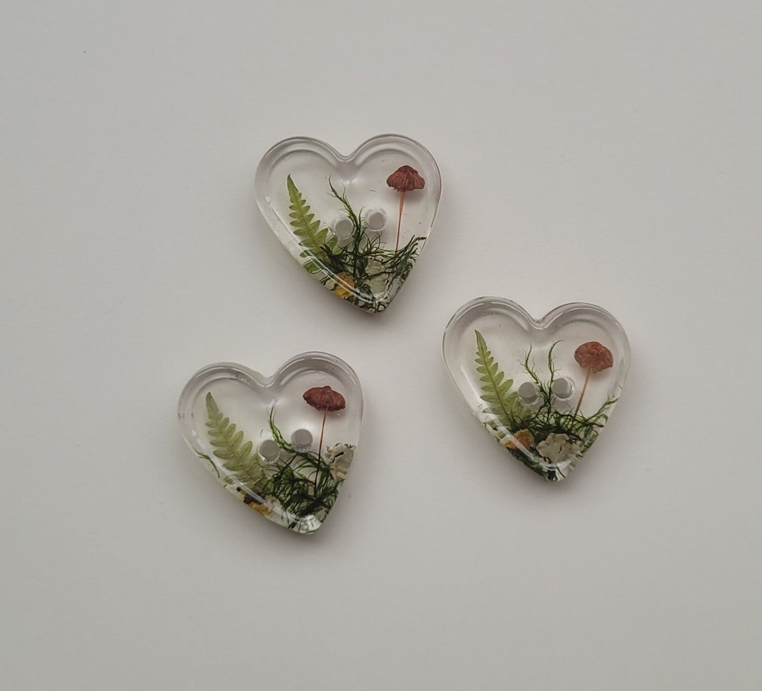 Forest Handmade Buttons in Pieces (not Sets)/ "i Love Forest" Buttons ...