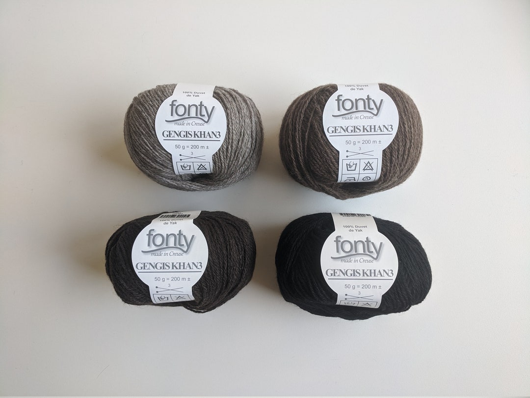 100% Yak Hair Yarn in Black / Mongolian Yak Hair/pure Yak Hair Yarn ...