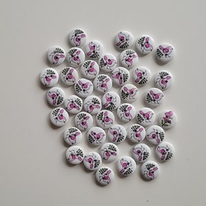 SET of 10 BUTTONS of Different ANIMALS/ Wooden Buttons/ Bee Button ...