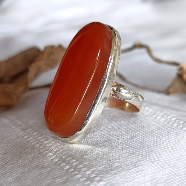 Red Stone Ring - Etsy