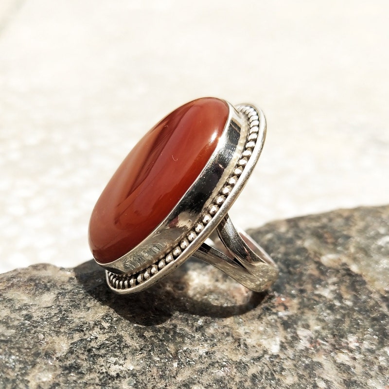 Large Stone Ring - Etsy