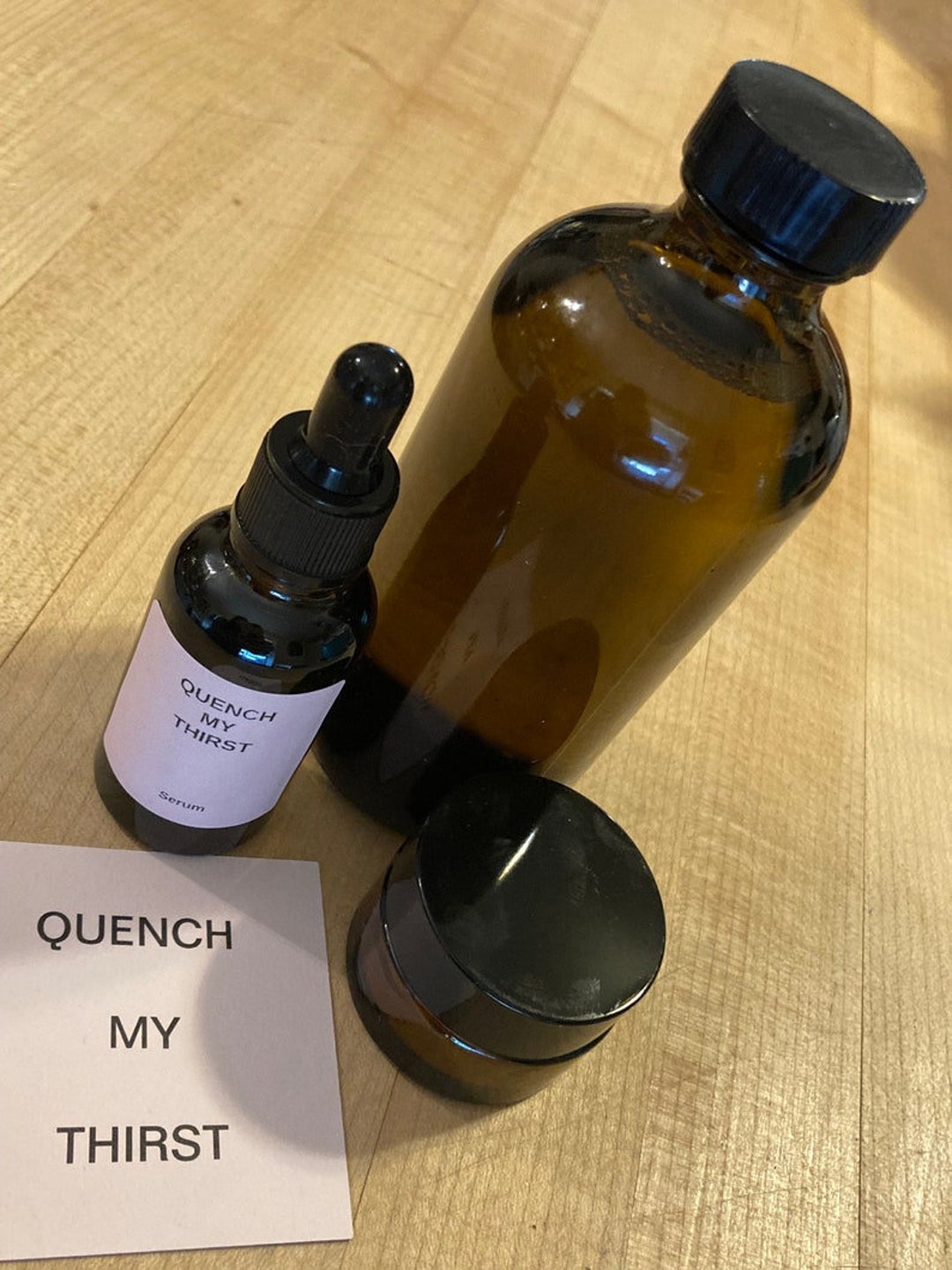 Quench My Thirst Skincare - Serum, Deep Wrinkle Cream, Toner - Etsy