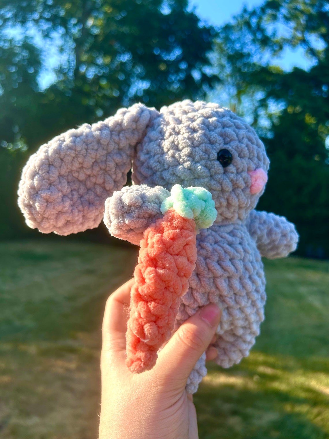 Bunny Handmade Amigurumi Crochet Plushie - Etsy