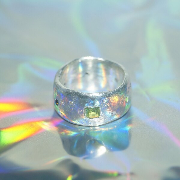 Organic Silver Ring - Etsy