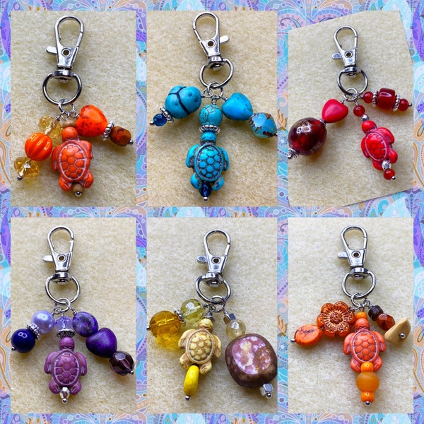 Beaded Turtle Keychain - Etsy