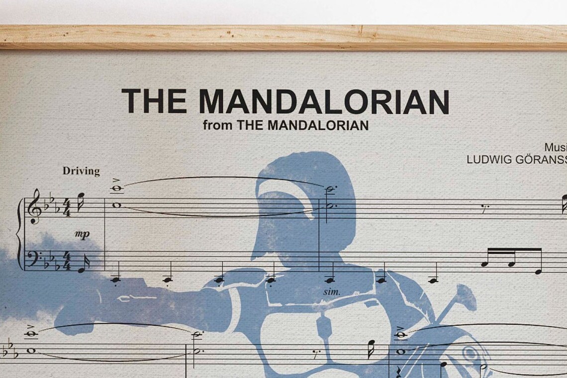 Bo Katan Sheet Music Art, for Mandalore, the Mandalorian, Star Wars ...