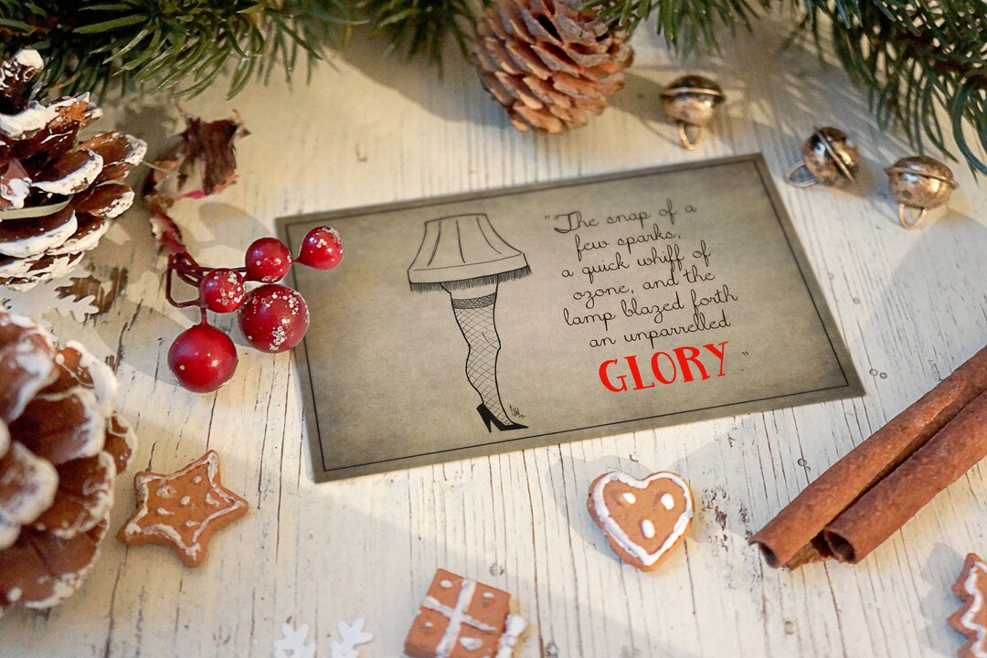 Printable Christmas Cards, Christmas Story, Leg Lamp, Major Award ...