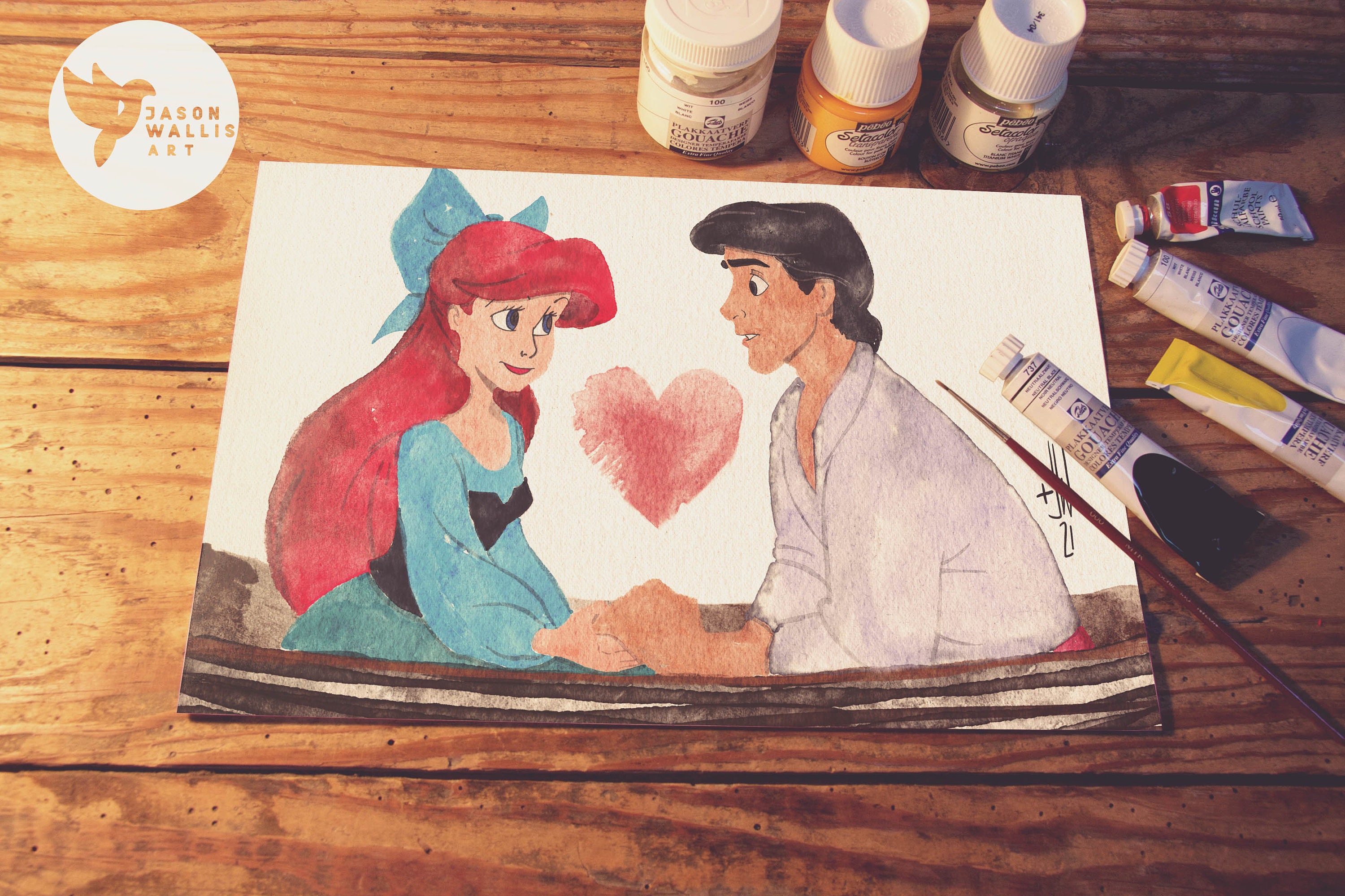 Ariel And Eric Painting