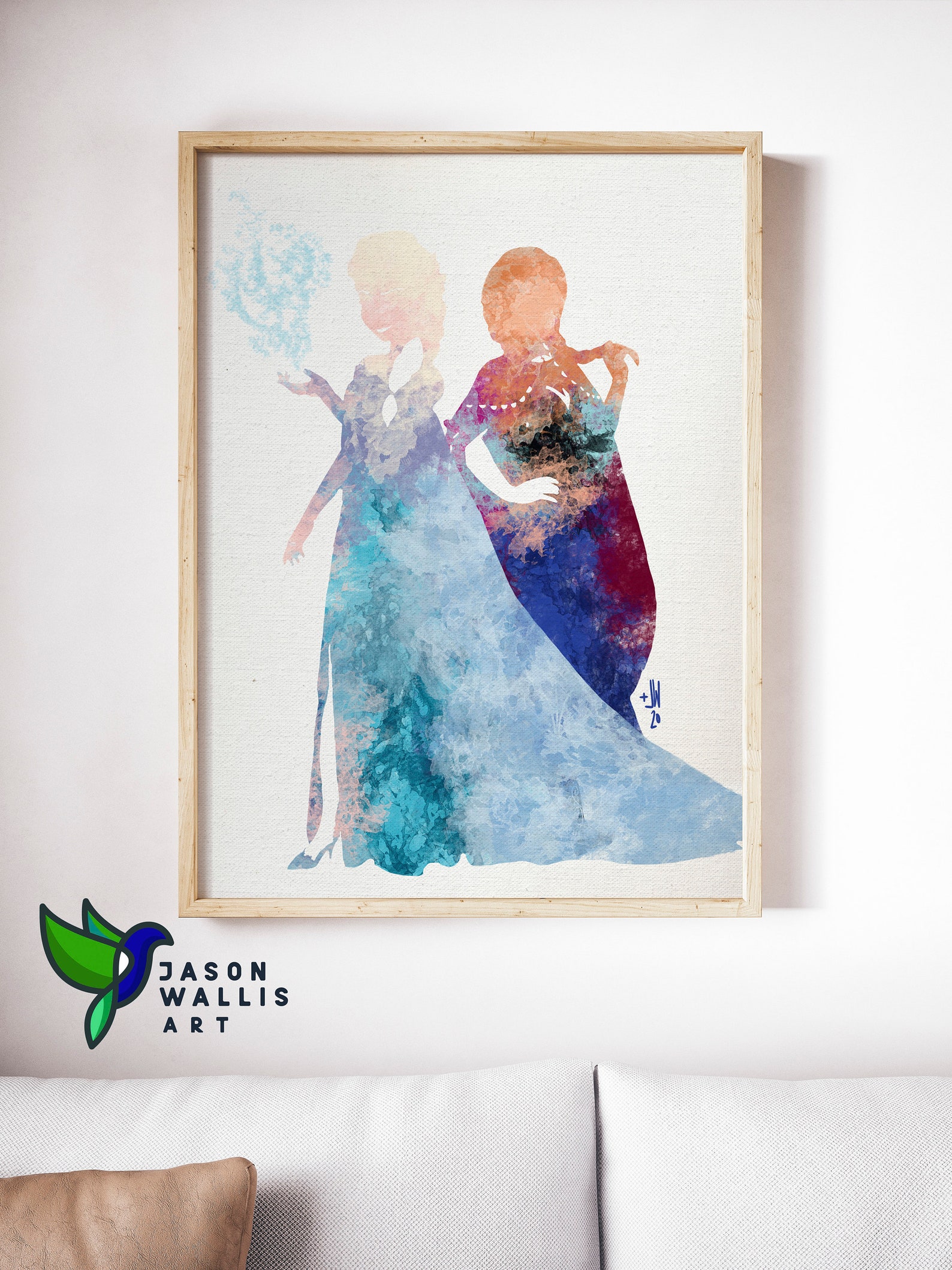 Disney Princess Team Up Princess Watercolor Art Print Disney - Etsy