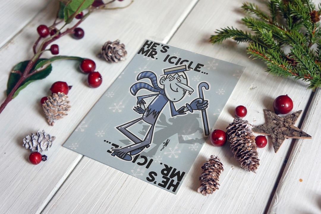 Printable Christmas Cards, Cold Miser, Christmas Card, Art Print ...