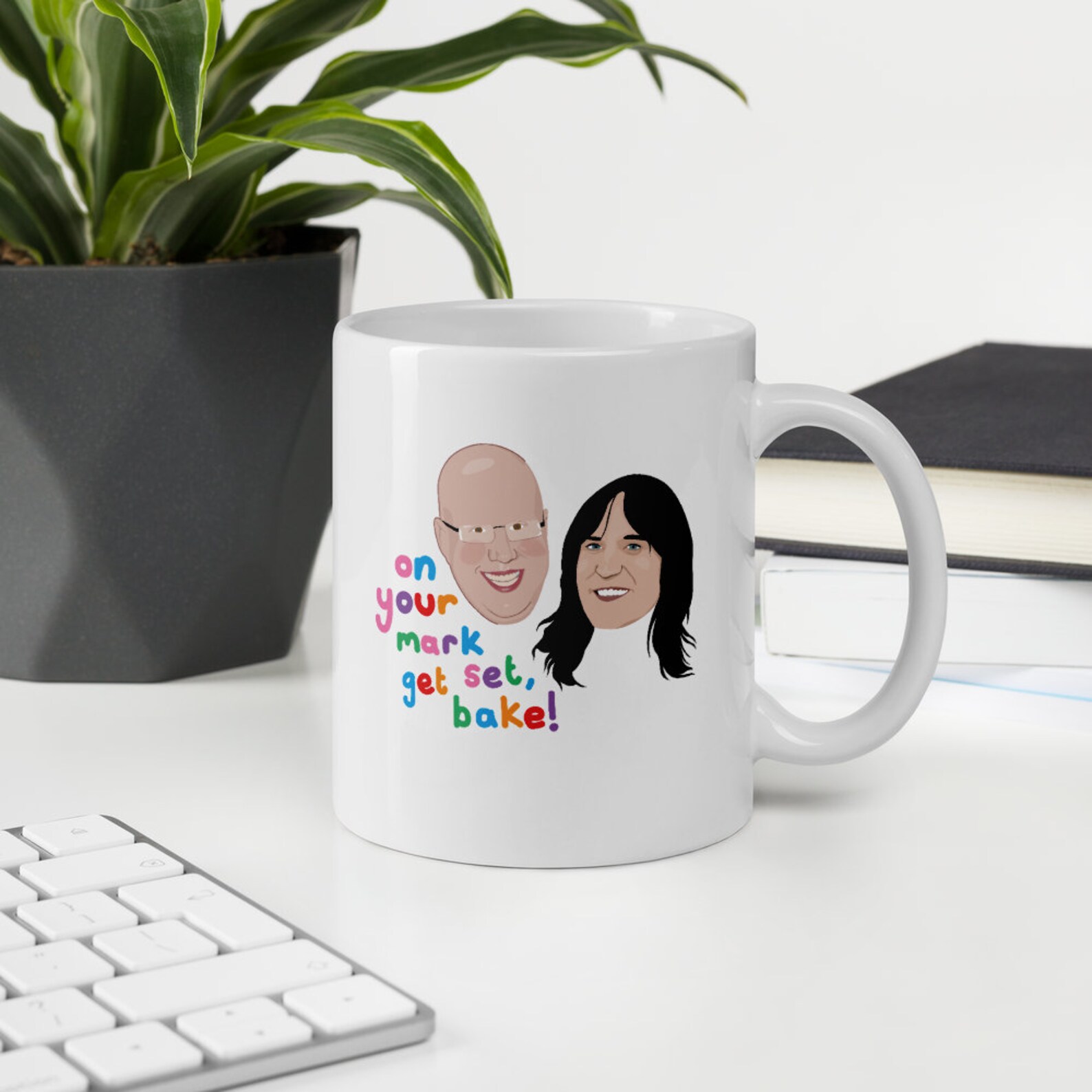 Noel Fielding & Matt Lucas Gift Mug on Your Mark Get Set Bake GBBO ...