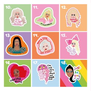Rupaul's Drag Race Vinyl Stickers Set PICK 3 Funny Gift RPDR UK Drag Race - Etsy