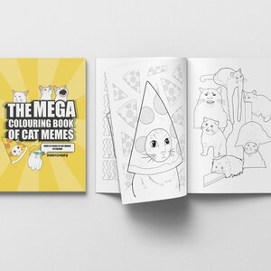The Mega Colouring Book of Cat Memes Adult Gift Coloring Book - Etsy