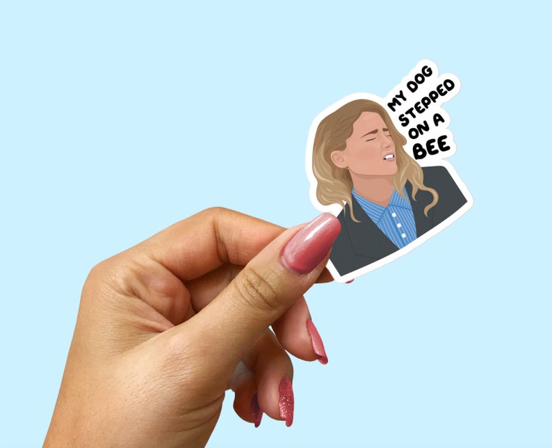 Amber Heard Laptop Sticker My Dog Stepped on A Bee Celebrity - Etsy UK