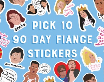 90 Day Fiancé Vinyl Decal Stickers - Etsy
