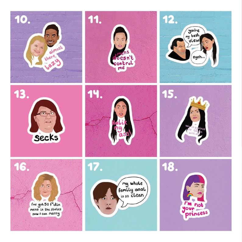 90 Day Fiancé Stickers PICK 3 | Etsy