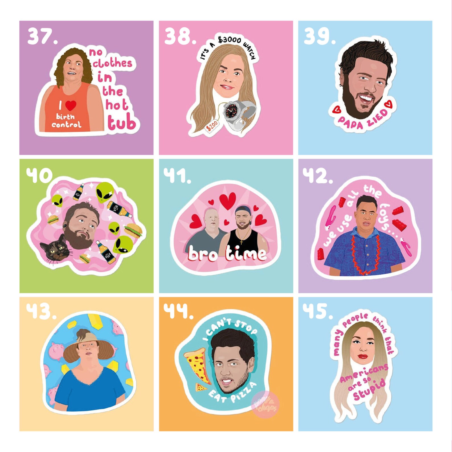 90 Day Fiancé Stickers PICK 3 | Etsy