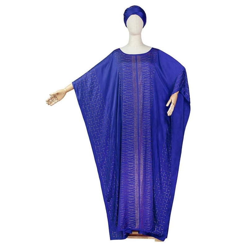 Boubou Kaftan Abaya Gown With Scarf African Bubu Dress Dubai - Etsy