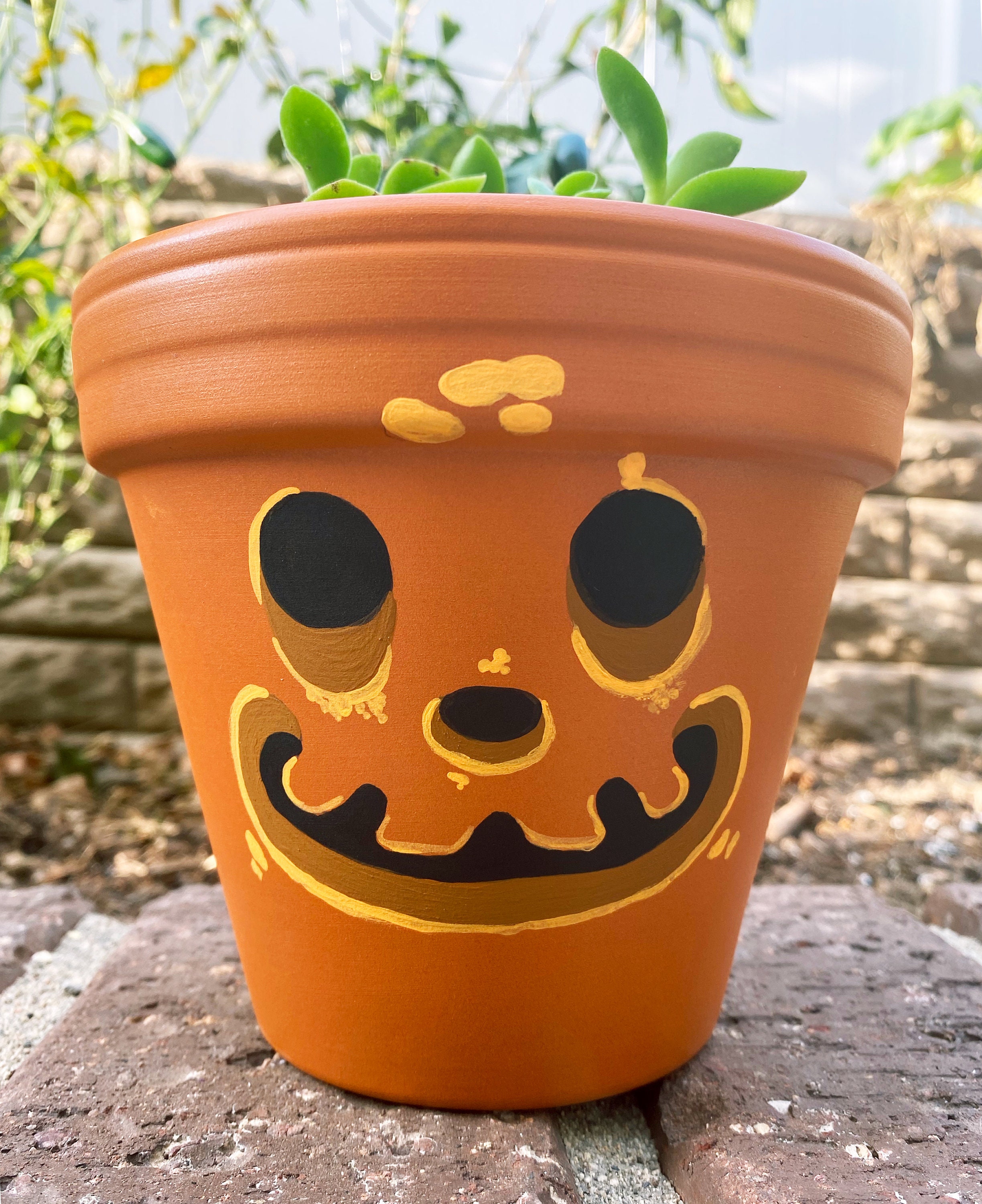 Jack Animal Crossing Handpainted Terracotta Flower Pot - Etsy