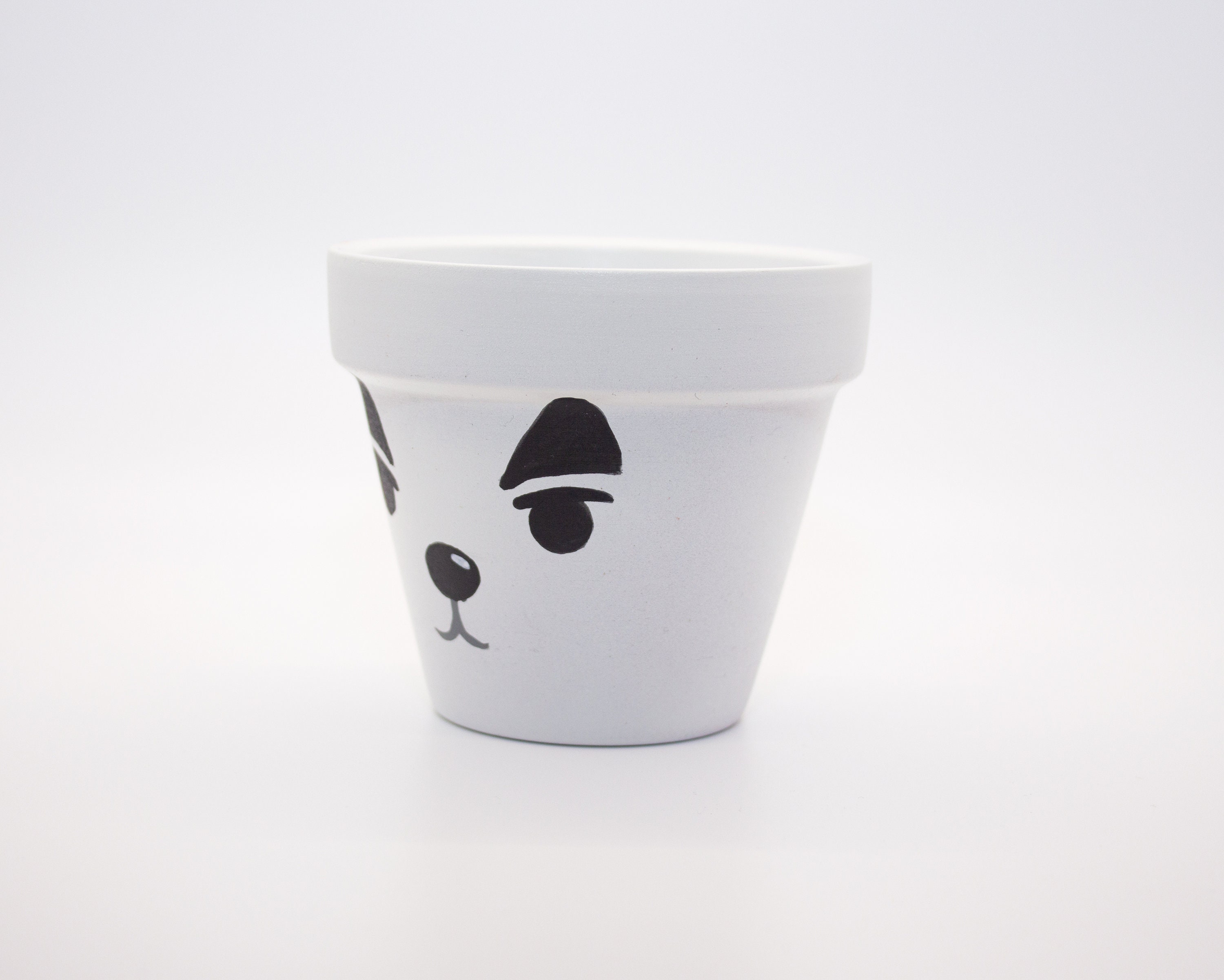 K.K. Slider Animal Crossing Handpainted Terracotta Flower Pot - Etsy