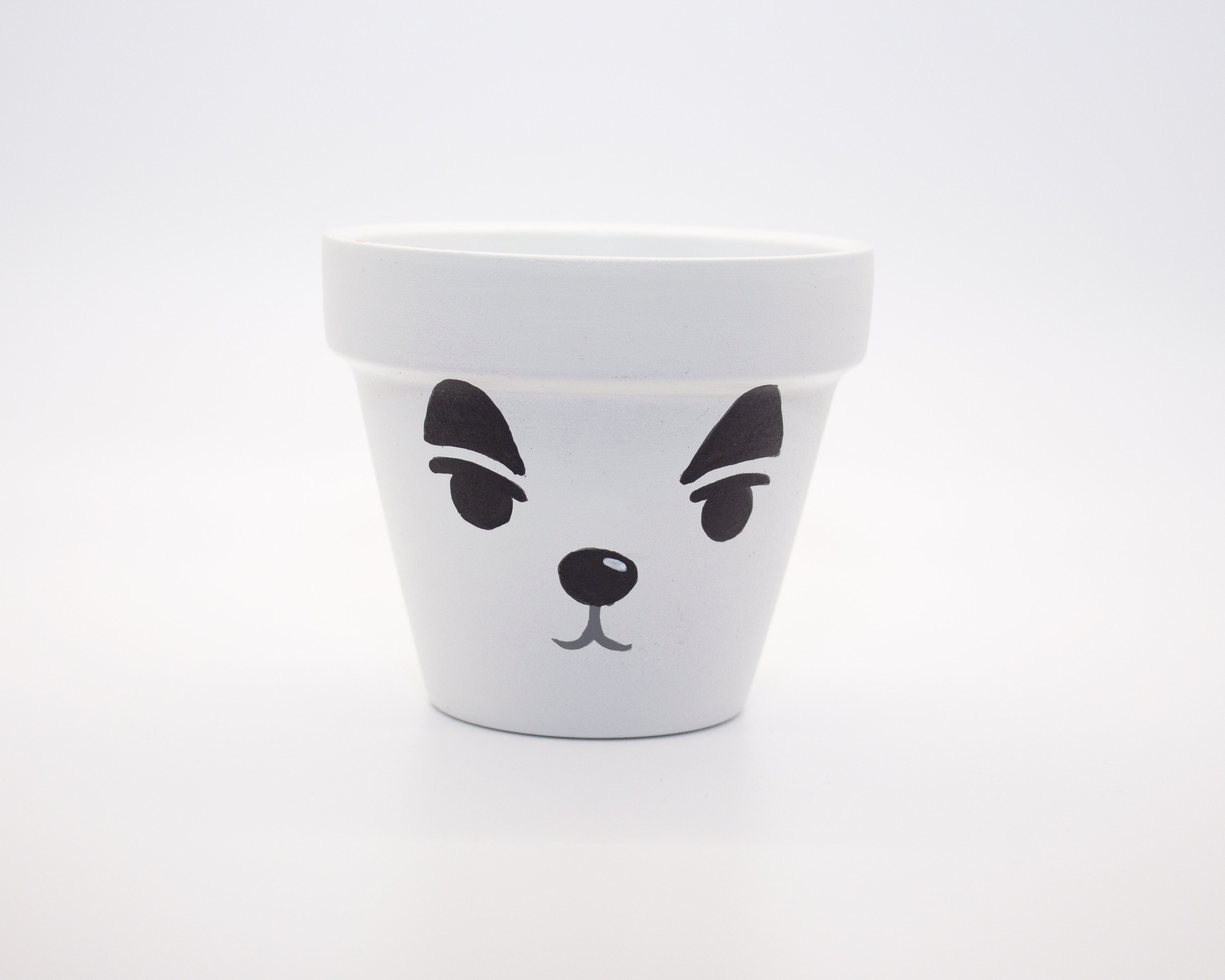 K.K. Slider Animal Crossing Handpainted Terracotta Flower Pot - Etsy
