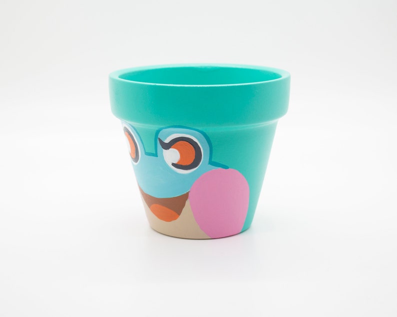 Lily Animal Crossing Handpainted Terracotta Flower Pot - Etsy