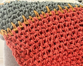 Colorado Throw Blanket Crochet Pattern, Crocheted Blanket Pattern ...