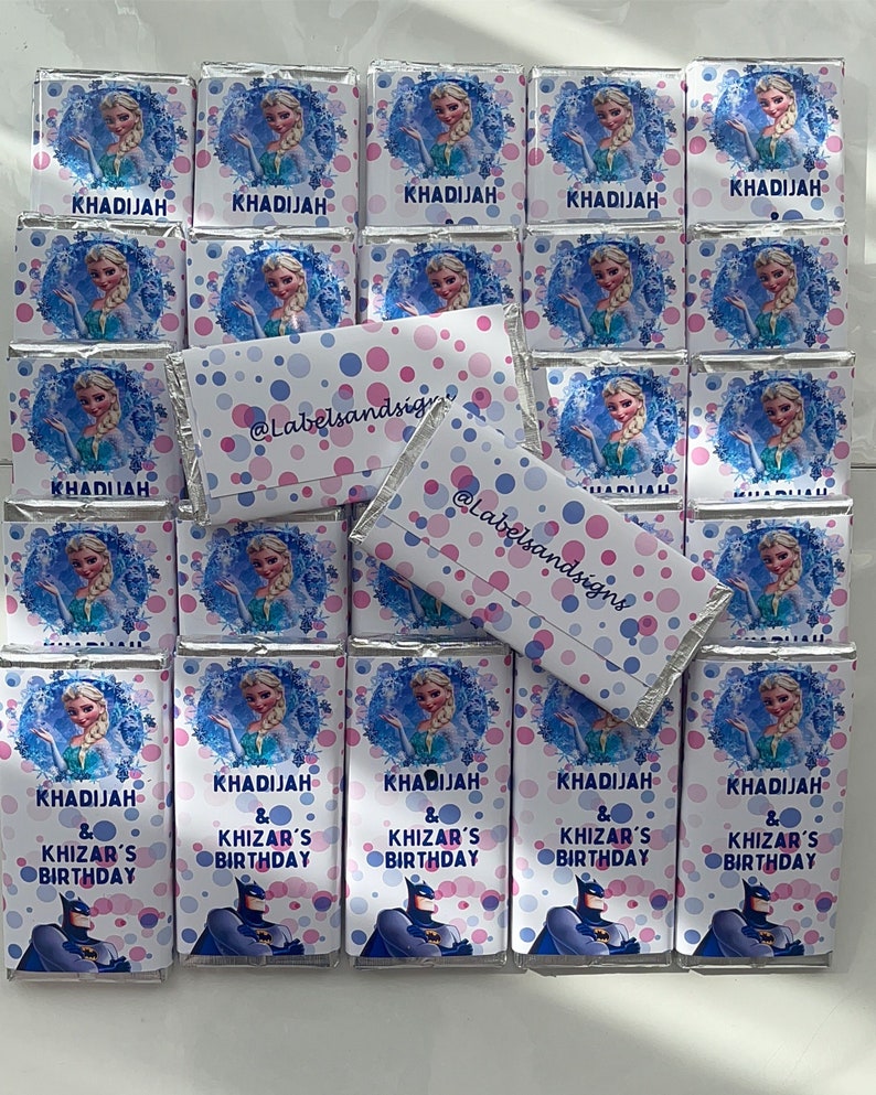 Personalised Mini Chocolate Bars - Etsy