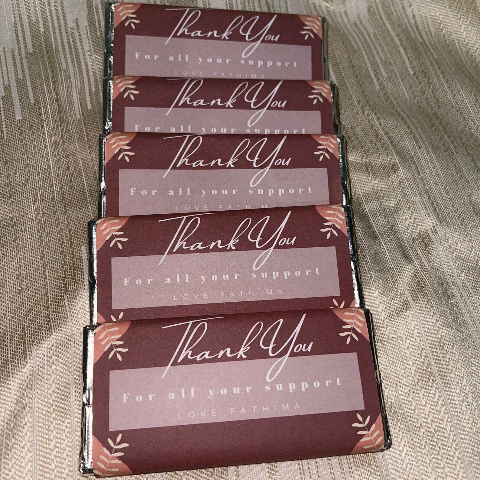 Personalised Mini Chocolate Bars - Etsy