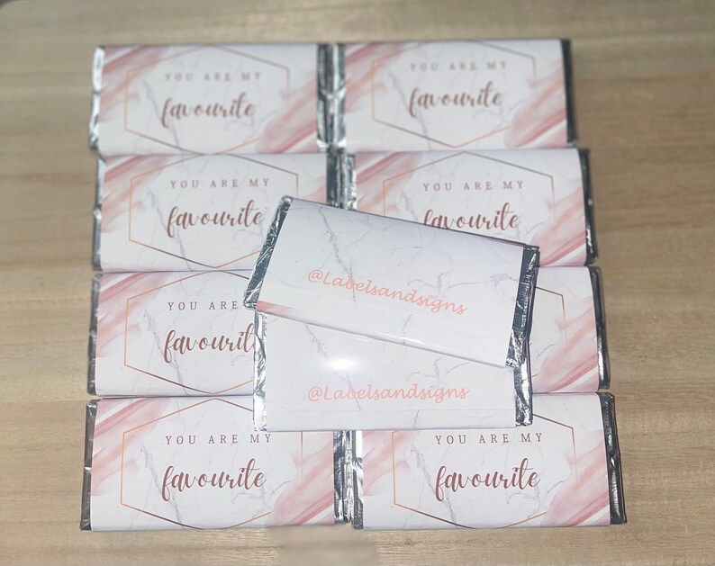 Personalised Mini Chocolate Bars - Etsy