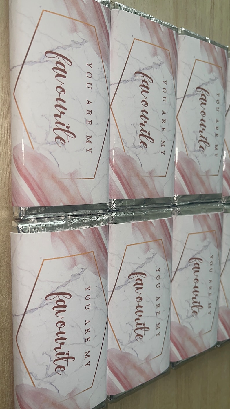 Personalised Mini Chocolate Bars - Etsy