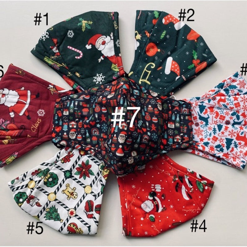 Christmas Face Mask - Etsy