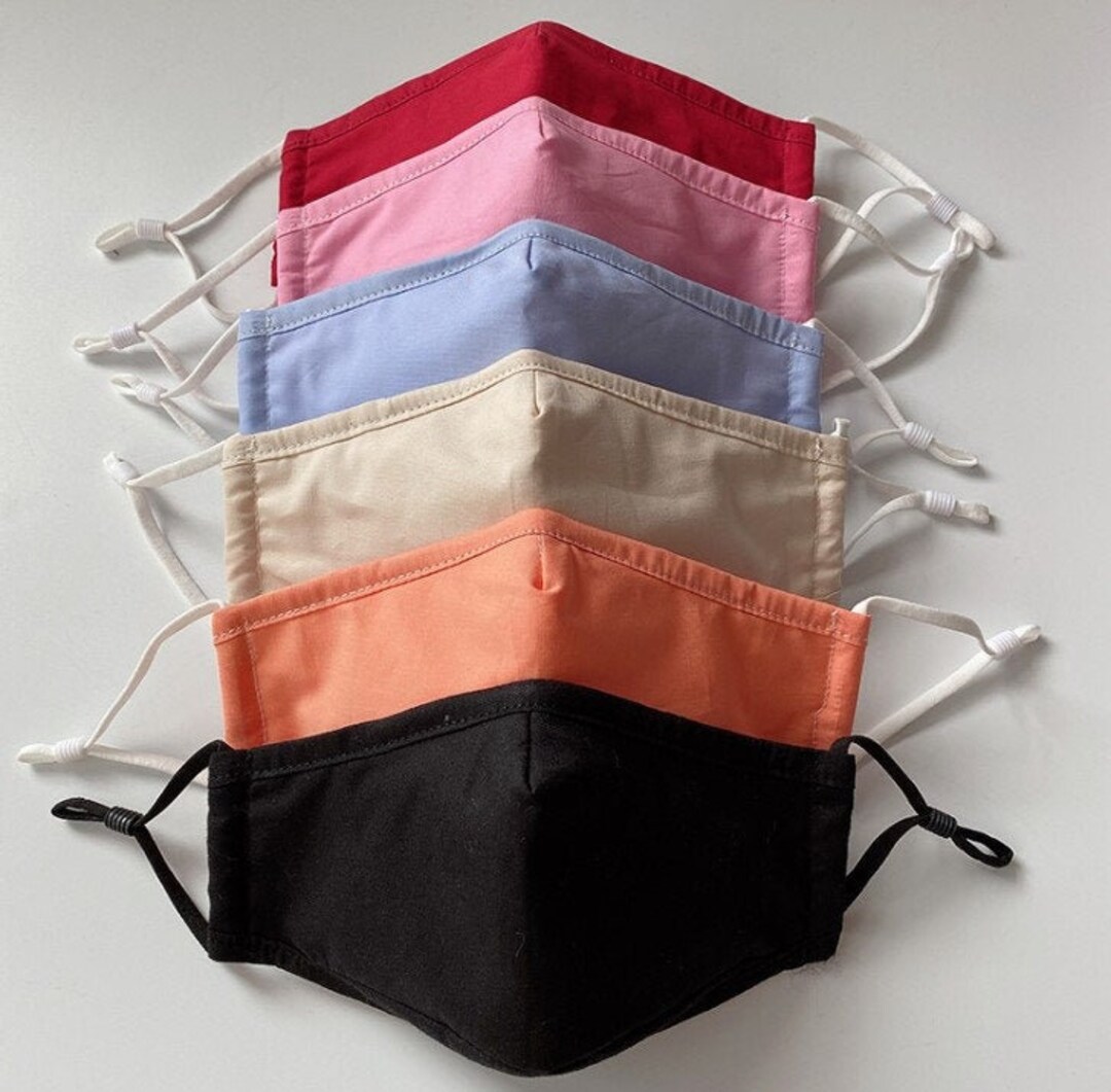 KIDS Face Mask, Comfortable Face Mask, Breathable Mask, Solid Color ...